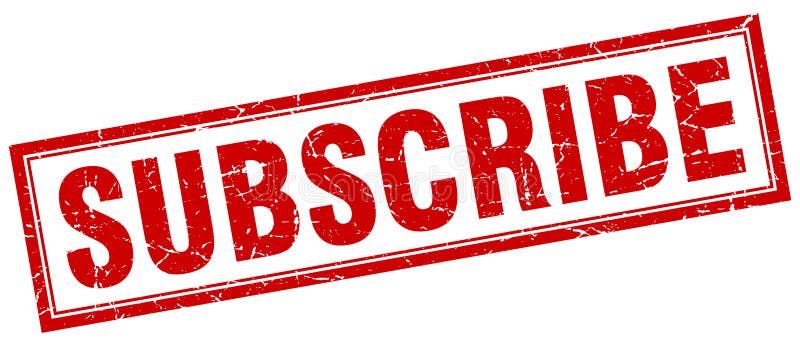 Subscribe stamp stock vector. Illustration of isolated - 125218997