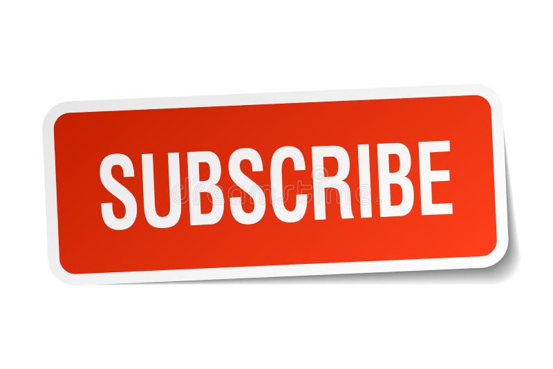 Subscribe sticker stock vector. Illustration of sign - 120413958