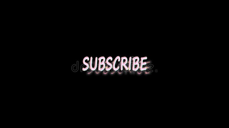 Subscribe Text Animation Adds Motion To Words Stock Footage - Video of ...