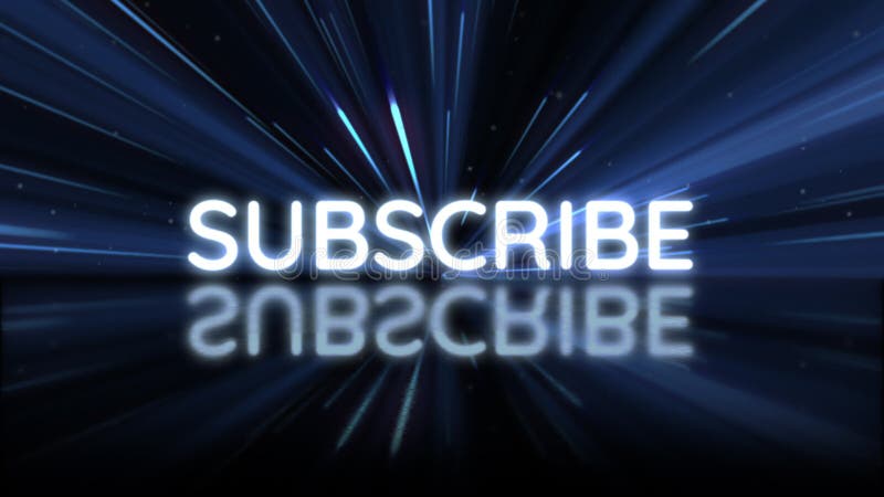 Subscribe Now Neon Light Animation Stock Footage - Video of ...