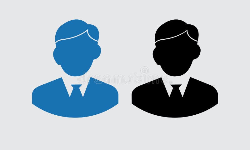 Office Boss Vector Icon Design Tempalte. Smart Boss. Stock Vector ...