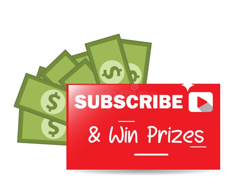 Subscribe and Win Prizes Vector Graphic Banner Stock Illustration ...