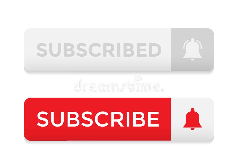 Subscribed Button Icon Designs. Subscribe Vector for Promotion Stock ...