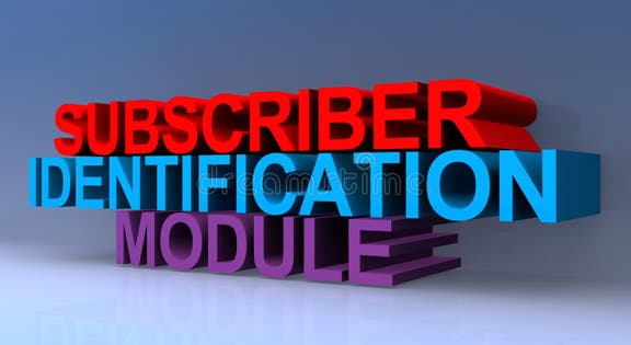 Subscriber Identification Module Stock Illustration - Illustration of ...