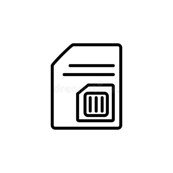 Subscriber Identity Module Icon. Perfect for Application, Web, Logo and ...