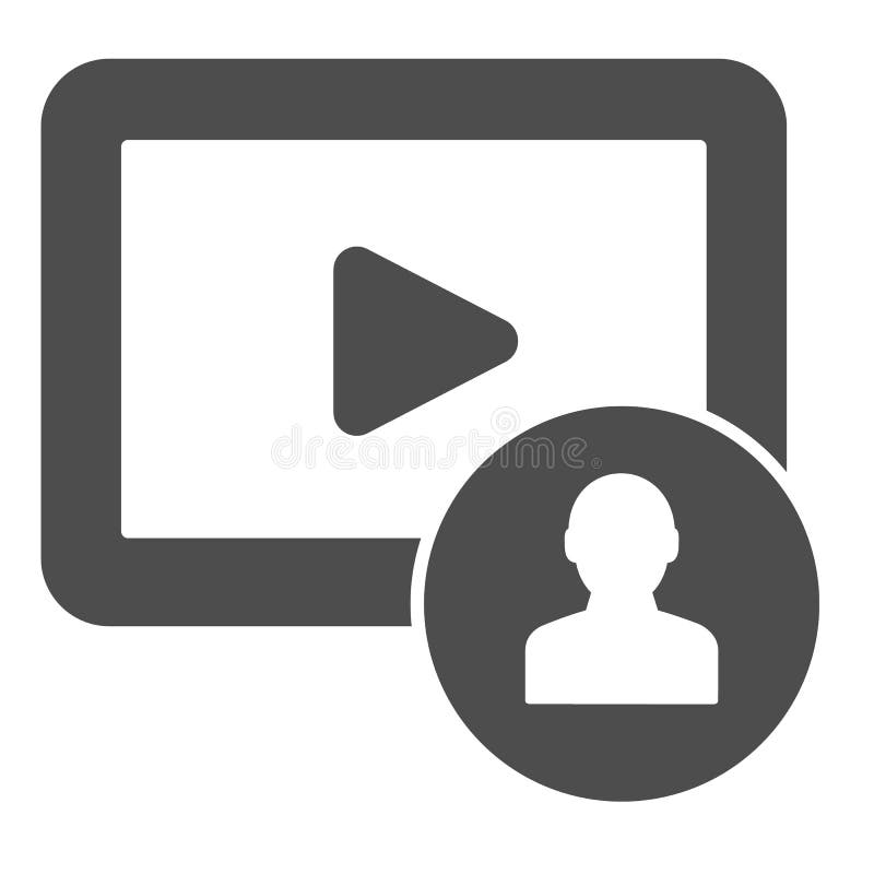 Online Job Interview Line Icon. Video Conference with Candidate Outline ...