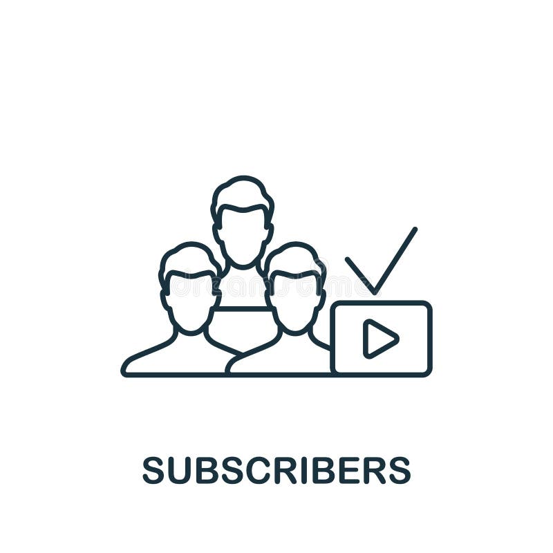 Subscribers Icon Stock Illustrations – 2,085 Subscribers Icon Stock ...