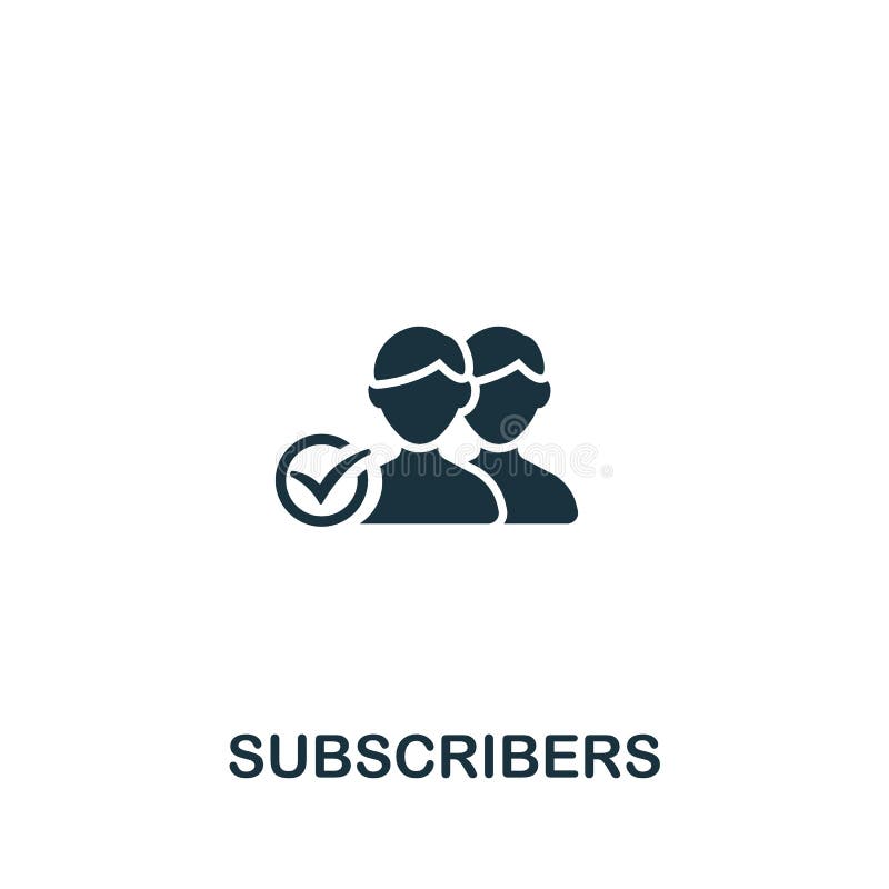 Subscribers Icon Stock Illustrations – 2,086 Subscribers Icon Stock ...