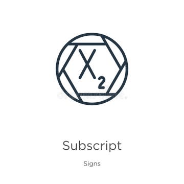 Subscript Icon Stock Illustrations – 77 Subscript Icon Stock ...