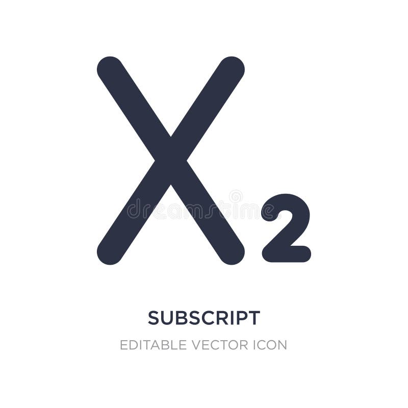Subscript Icon Stock Illustrations – 55 Subscript Icon Stock ...