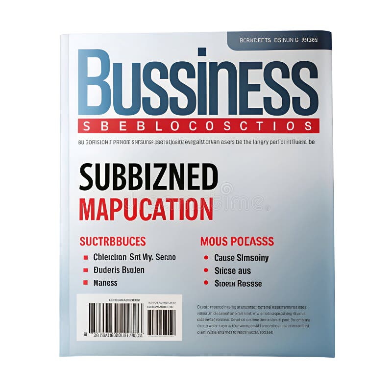 Subscription-Based Business Magazine Stock Illustration - Illustration ...