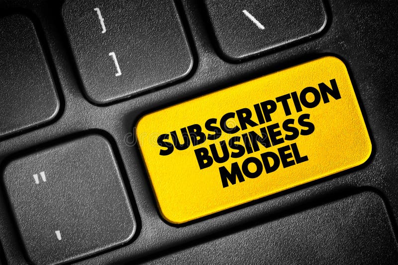 The Subscription Business Model Word for Business Concept 3d Rendering ...
