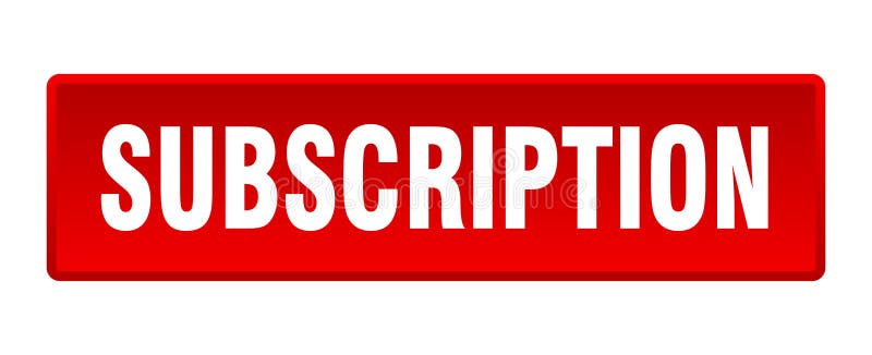 Subscription Button. Subscription Square Isolated Push Button Stock ...