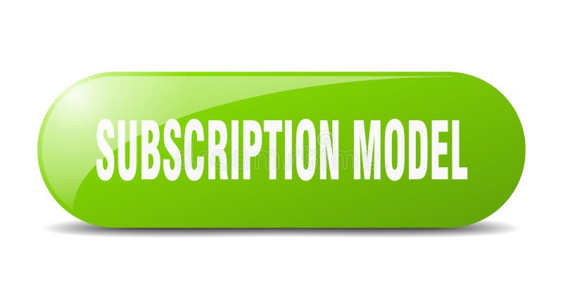Subscription Model Button. Subscription Model Sign. Key. Push Button ...