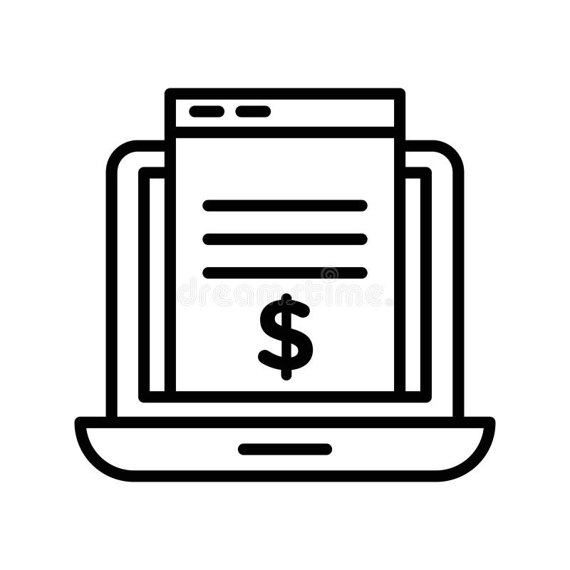 Subscription Model Icon Linear Logo Mark in Black and White Stock ...