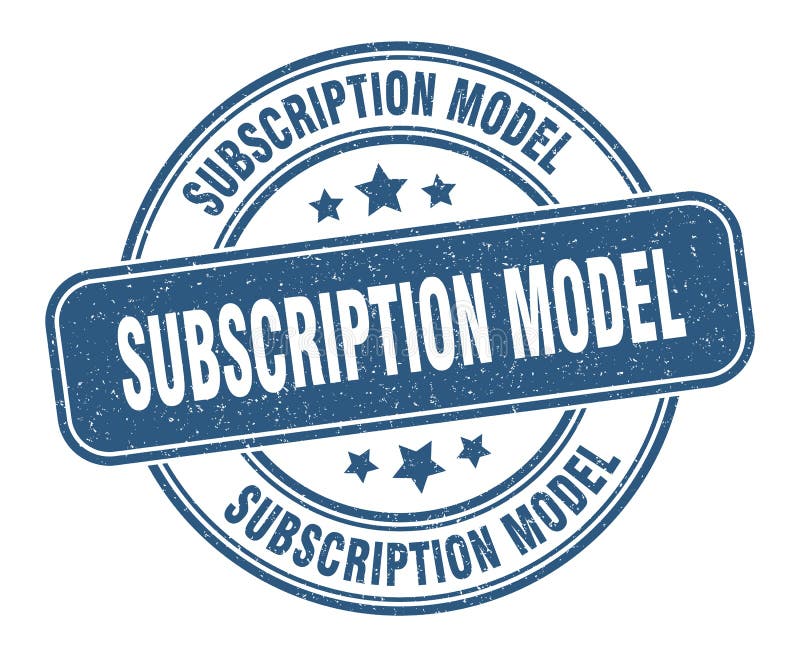 Subscription Model Stamp. Subscription Model Round Grunge Sign Stock ...