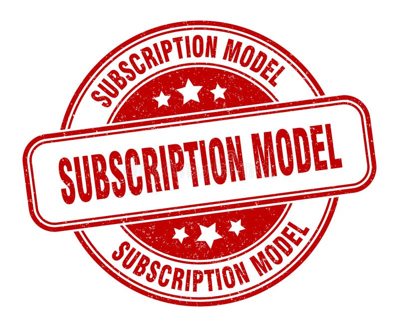 Subscription Model Stamp. Subscription Model Round Grunge Sign Stock ...