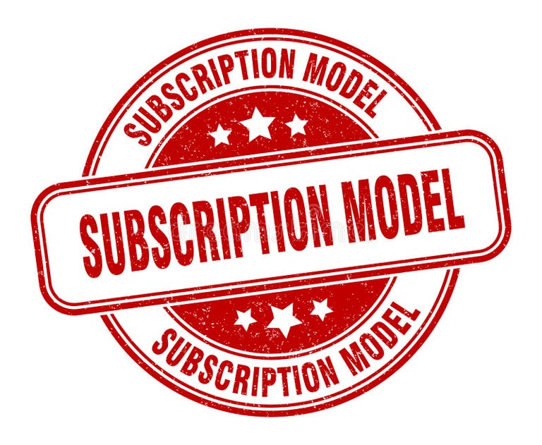 Subscription Model Stamp. Subscription Model Round Grunge Sign Stock ...