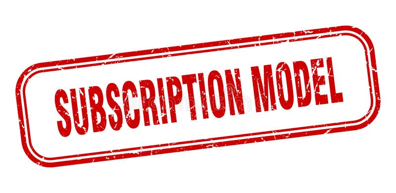Subscription Model Stamp. Subscription Model Square Grunge Sign Stock ...