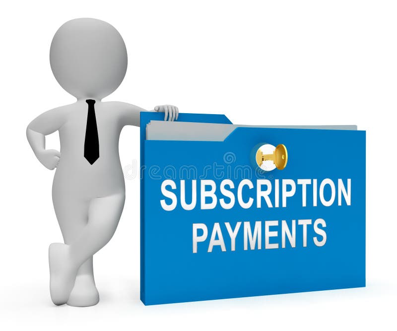 Subscription Payment Monthly Plan Schedule 3d Rendering Stock ...