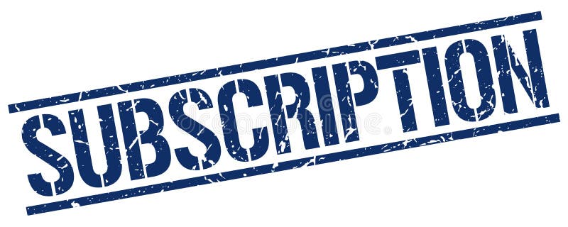 Subscription stamp stock vector. Illustration of square - 122013064