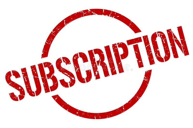 Subscription stamp stock vector. Illustration of textured - 136944819