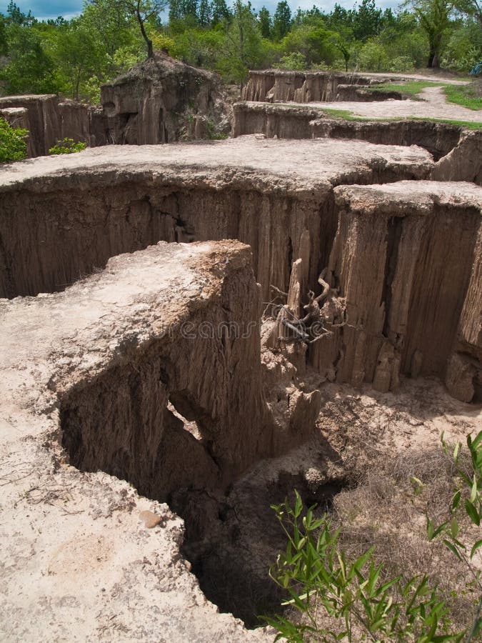 Subsided Ground stock image. Image of ground, earthen - 14913107