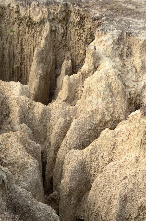 The Subsidence of the Ground Stock Image - Image of travel, cliff: 23643329