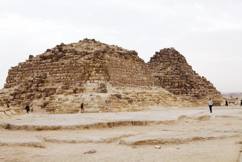 The Subsidiary Pyramids at the Giza Pyramid Complex in Giza, Egypt ...