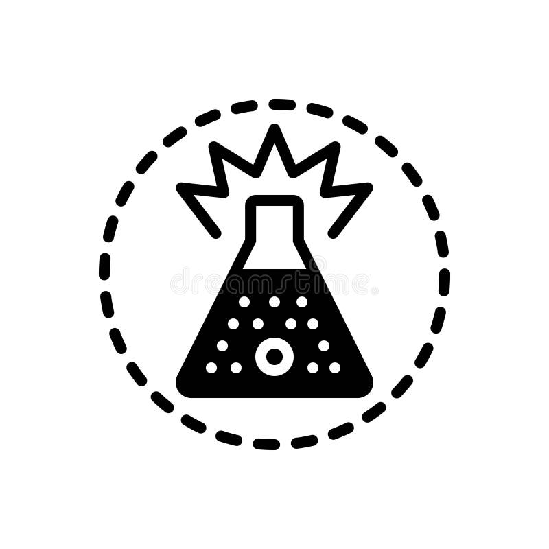 Black Solid Icon for Substance, Stuff and Material Stock Vector ...