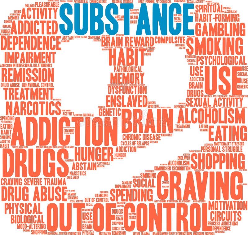 Substance Word Cloud stock vector. Illustration of dysfunction - 108111776