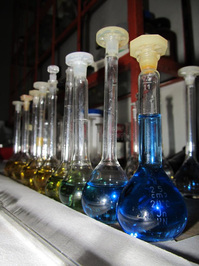 Substances in a Chemical Lab Stock Photo - Image of solution, science ...