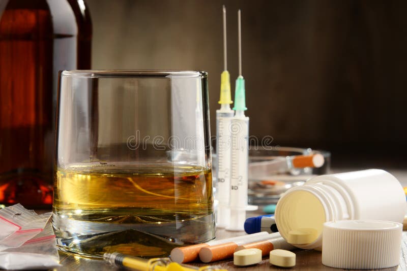 Substances Provoquant Une Dépendance, Y Compris L'alcool, Les ...