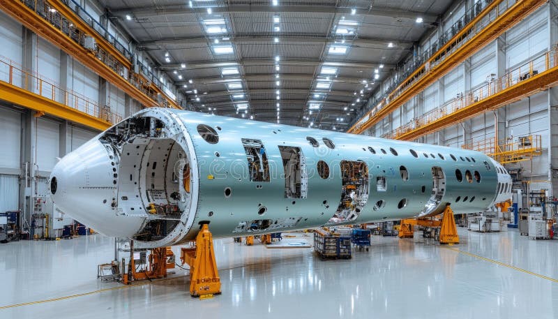 A Substantial and Large Airplane is Currently Being Constructed Inside ...