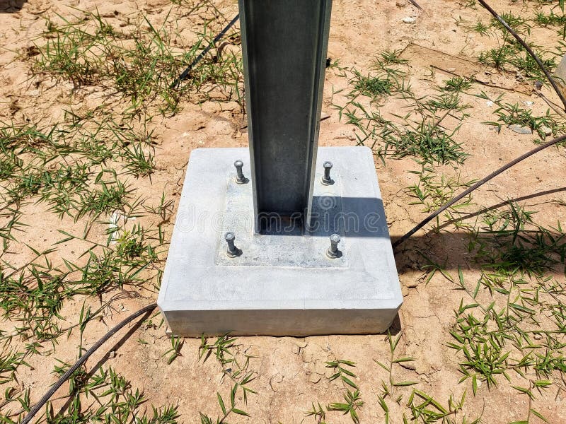 Base Plate Connection Steel Structure for 115kV Electrical Equipment in ...