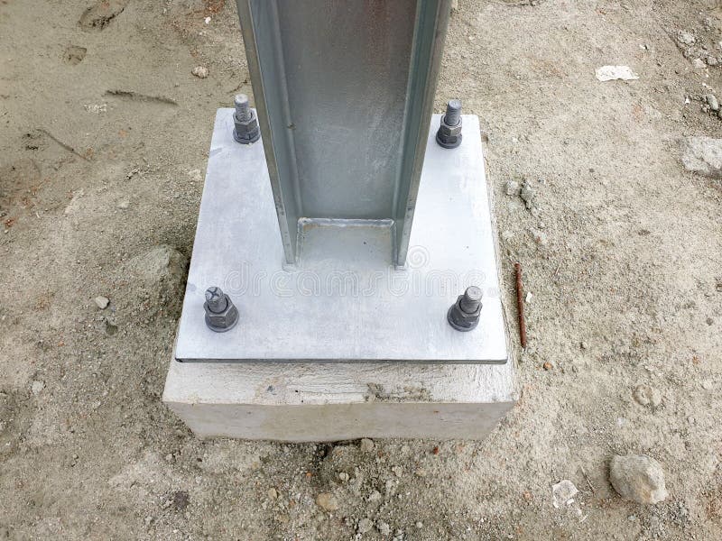 Base Plate Connection Steel Structure for 115kV Electrical Equipment ...