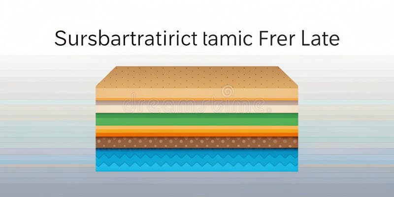A Substratum Underlying Layer or Foundation AI Generative Stock ...