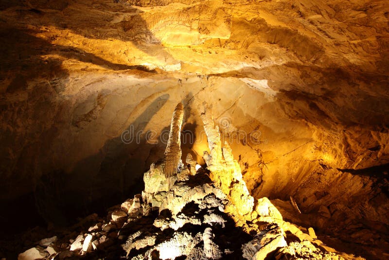 Subterranean cave stock image. Image of lighting, rock - 20069417
