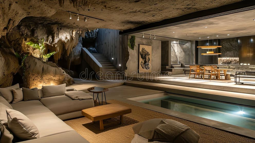 Subterranean Hideaway Design Stock Illustration - Illustration of ...