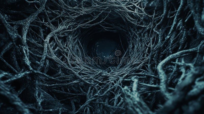 Subterranean Labyrinth Twisting Tree Roots and Shadows in a Mysterious ...