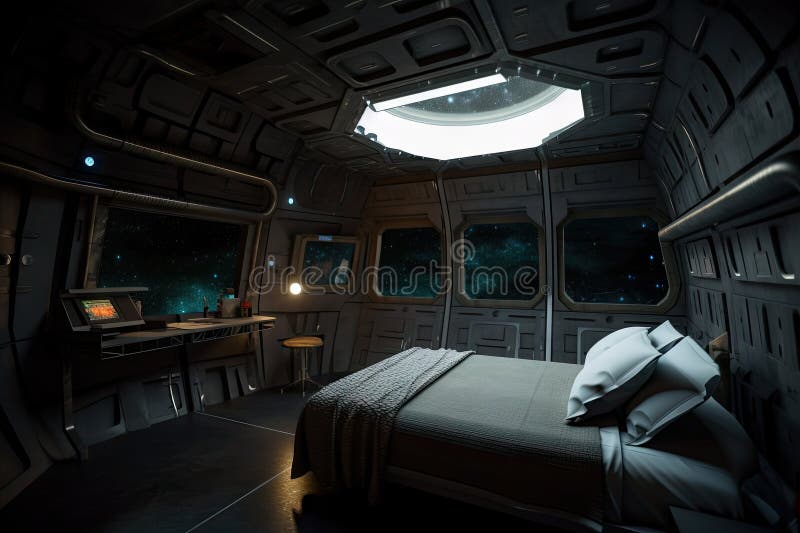 Sci-Fi Spaceship Bedroom: a Futuristic Spaceship-themed Bedroom with ...