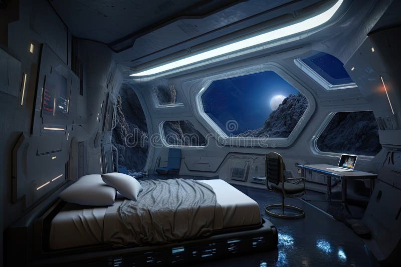 Sci-Fi Spaceship Bedroom: a Futuristic Spaceship-themed Bedroom with ... Sci-Fi Spaceship Bedroom: a Futuristic Spaceship-themed Bedroom with ...