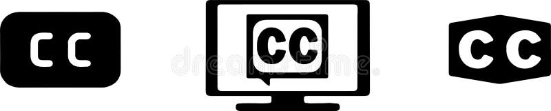 Subtitle Icon Isolated On White Background Stock Illustration ...