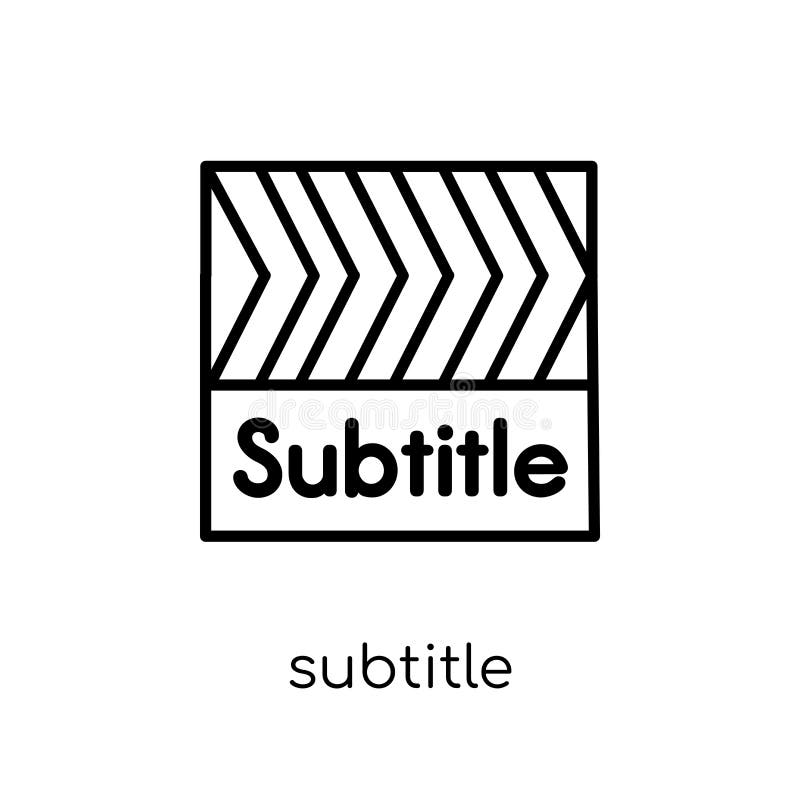 Subtitle Icon Stock Illustrations – 287 Subtitle Icon Stock ...