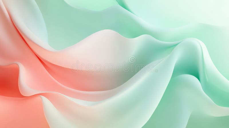 A Subtle Abstract Backdrop Featuring Pale Gradients of Mint Green and ...