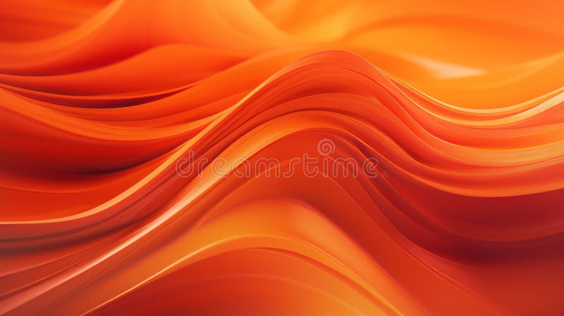 Subtle Abstract Background with Bright Orange Waves. Gradient Colors ...