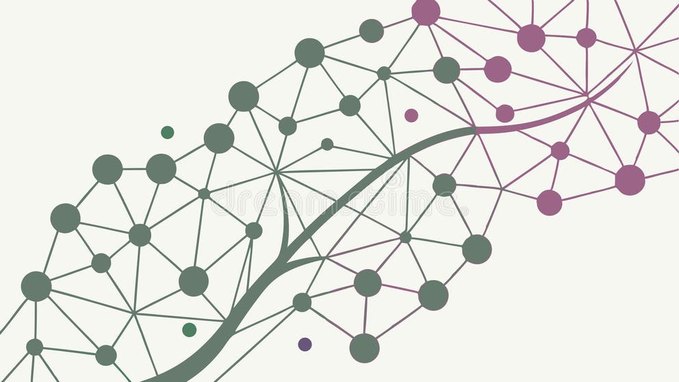 Subtle Abstract Network Pattern, Underlying Connections, Vector Design ...