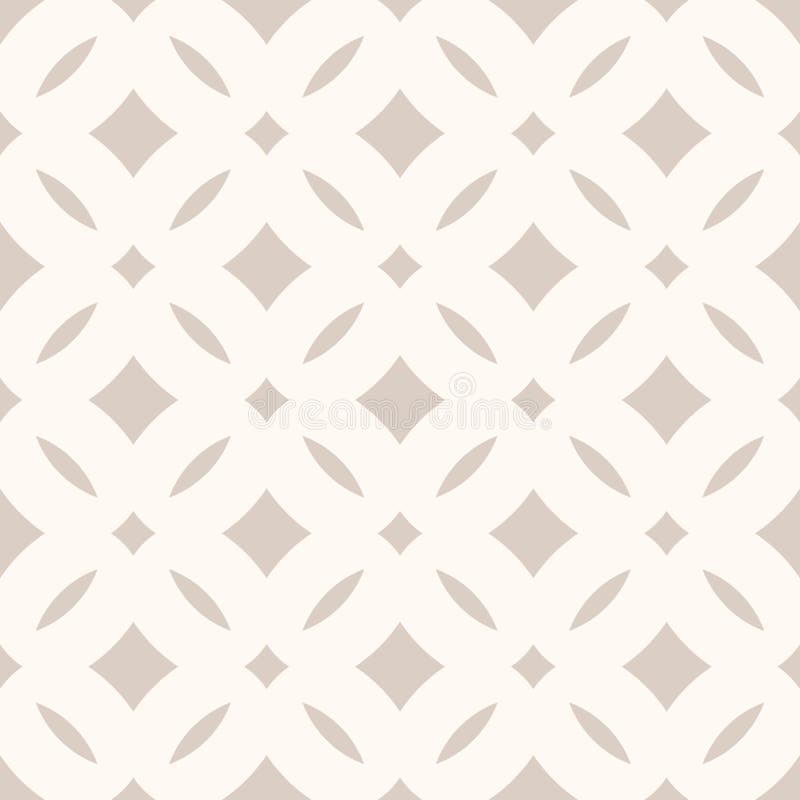 Subtle Abstract Seamless Floral Pattern. Vector Beige Pastel Graphic ...