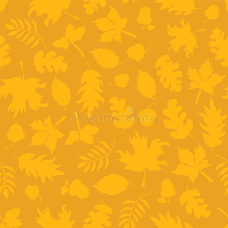 Subtle Autumn Background. Fall Leaves Seamless Vector Pattern. Yellow ... Subtle Autumn Background. Fall Leaves Seamless Vector Pattern. Yellow ...
