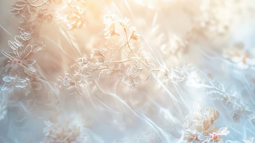 Subtle Background of Wedding Veil Design Pattern Stock Illustration ...